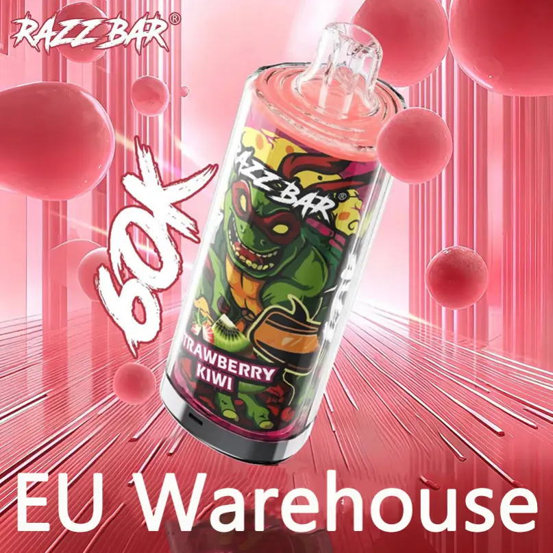EU Warehouse Razz Bar 60000 Puffs 60K Cristal Vape Exclusivo