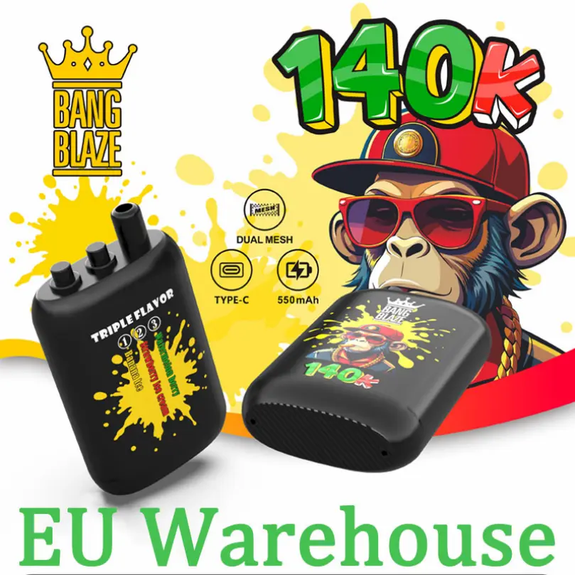 Bang Blaze 140K Puffs Vape Pen Triple Flavors 3 az 1-ben EU exkluzív