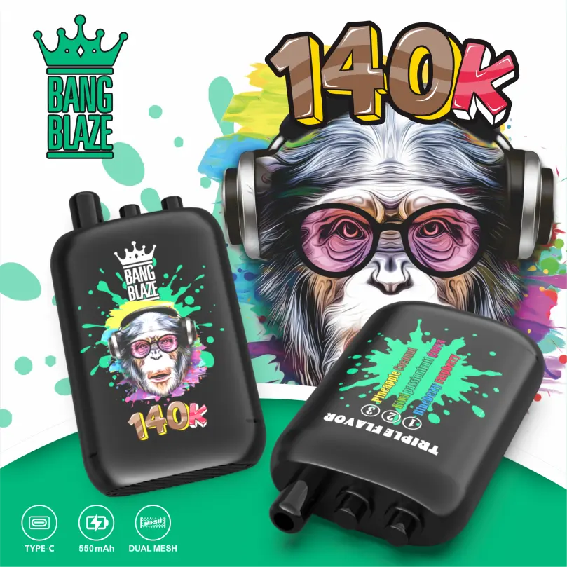 Bang Blaze 140K Puffs Vape Pen Triple Flavors 3 az 1-ben EU exkluzív