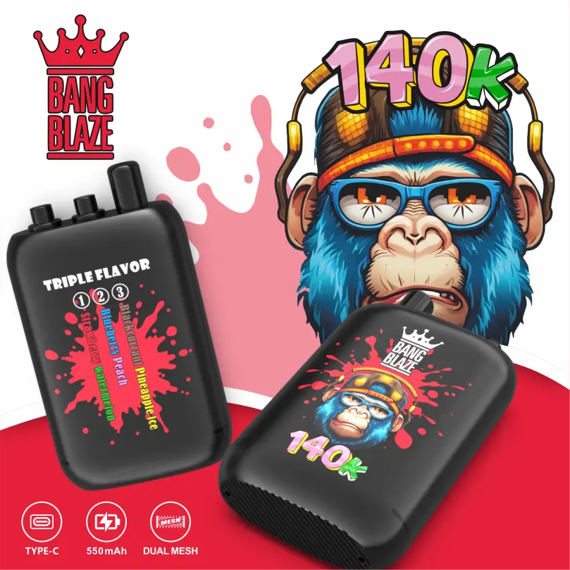 Bang Blaze 140K Puffs Vape Pen Triple Flavors 3 az 1-ben EU exkluzív